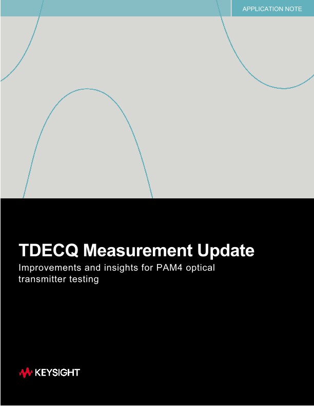 TDECQ Measurement Update PDF Asset Page | Keysight